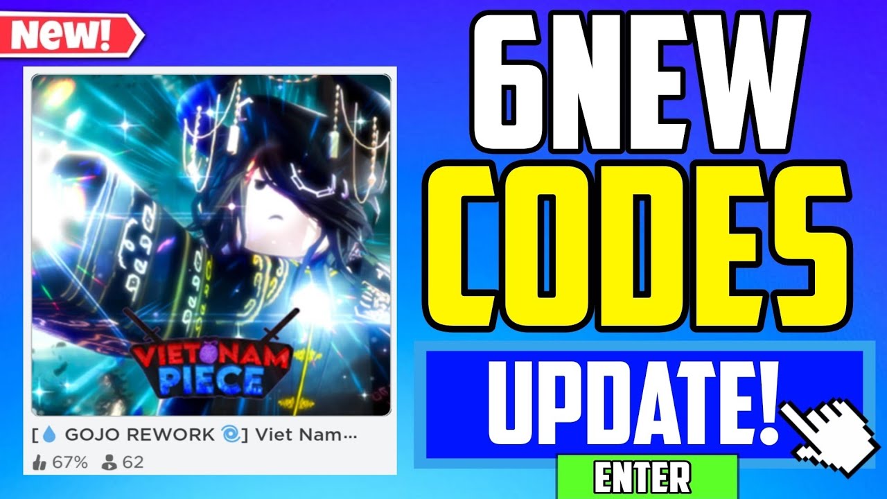*SECRET UPDATE!* | VIET NAM PIECE CODES 2023 (GOJO REWORK) - YouTube