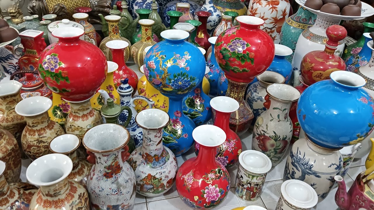 13_03_2025 Gốm sứ giang tây giá rẻ đẹp & bình cắm hoa ngủ sắc lục giác ...