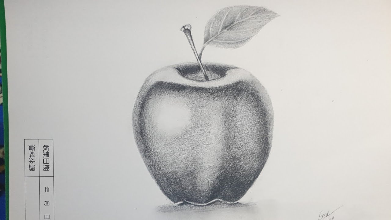 how to shading Apple so easy for beginners /Step by Step/ drawing ...
