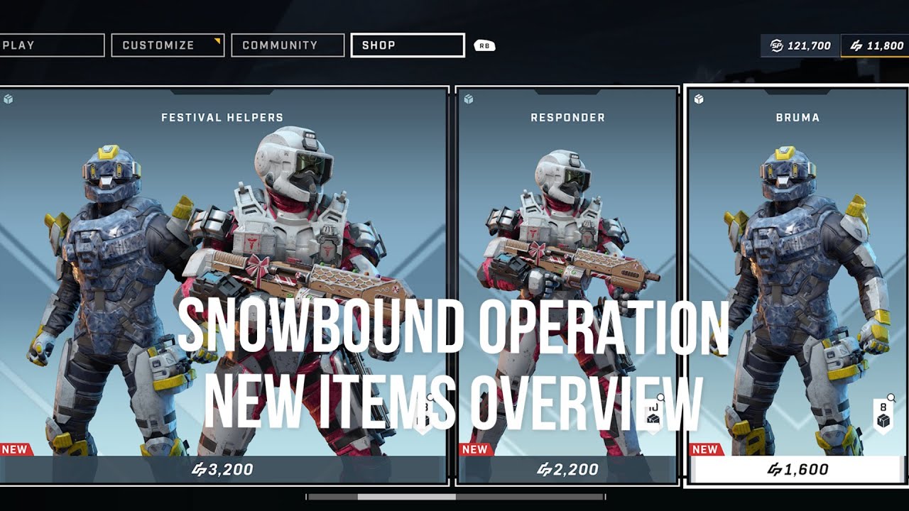 New Shop, Exchange and Pass items in Operation Snowbound - OVERVIEW ...