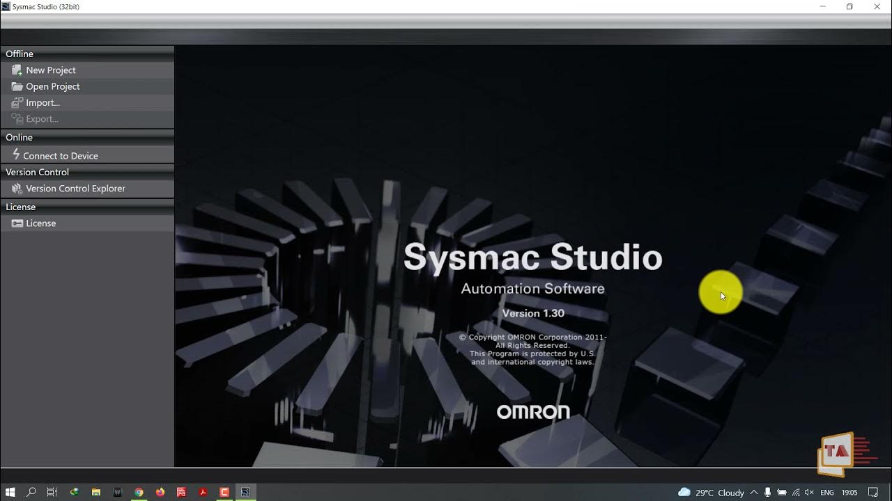 Omron SYSMAC Studio - Introduction | Creating New Project | NX, NJ PLC Controllers - YouTube