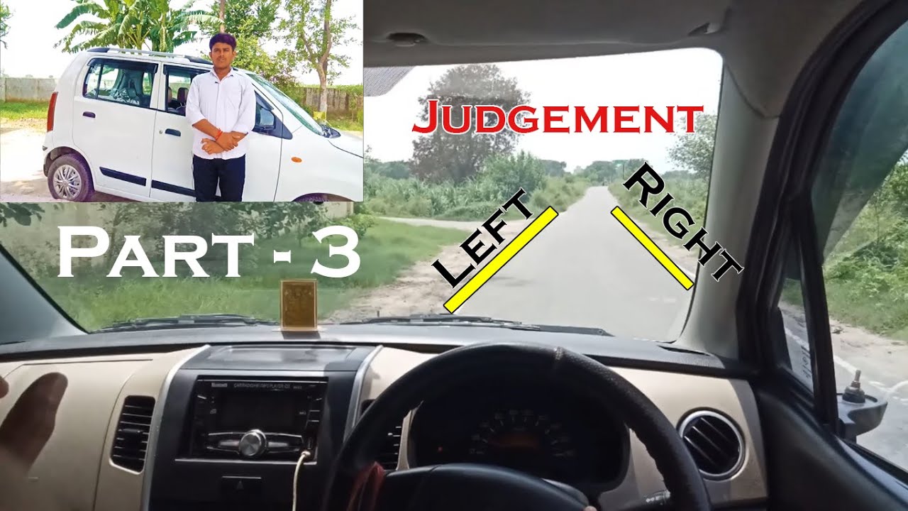 Part - 3 | Left side Judgement in car | How to judge left side of car ...
