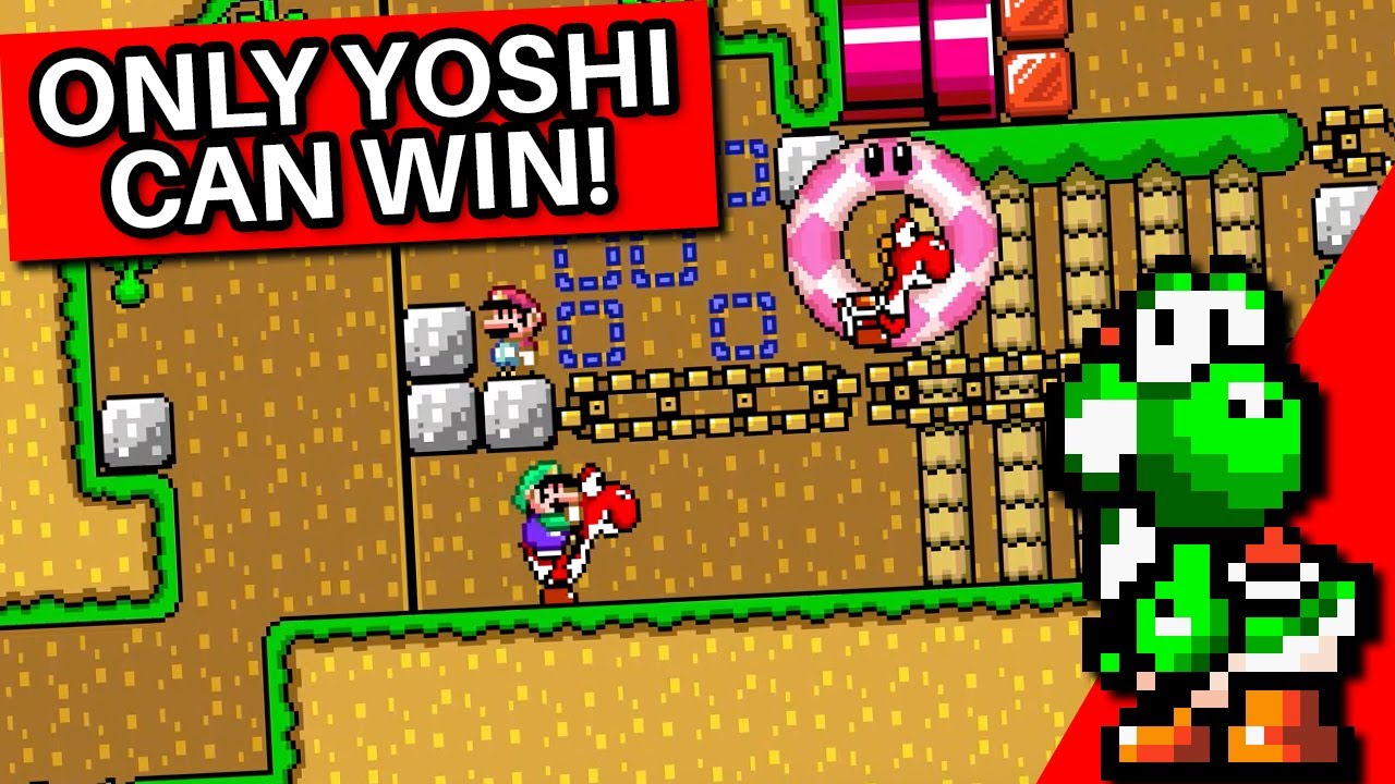 Yoshi Must Solve Every Puzzle in this Super Mario Maker 2 Level - YouTube