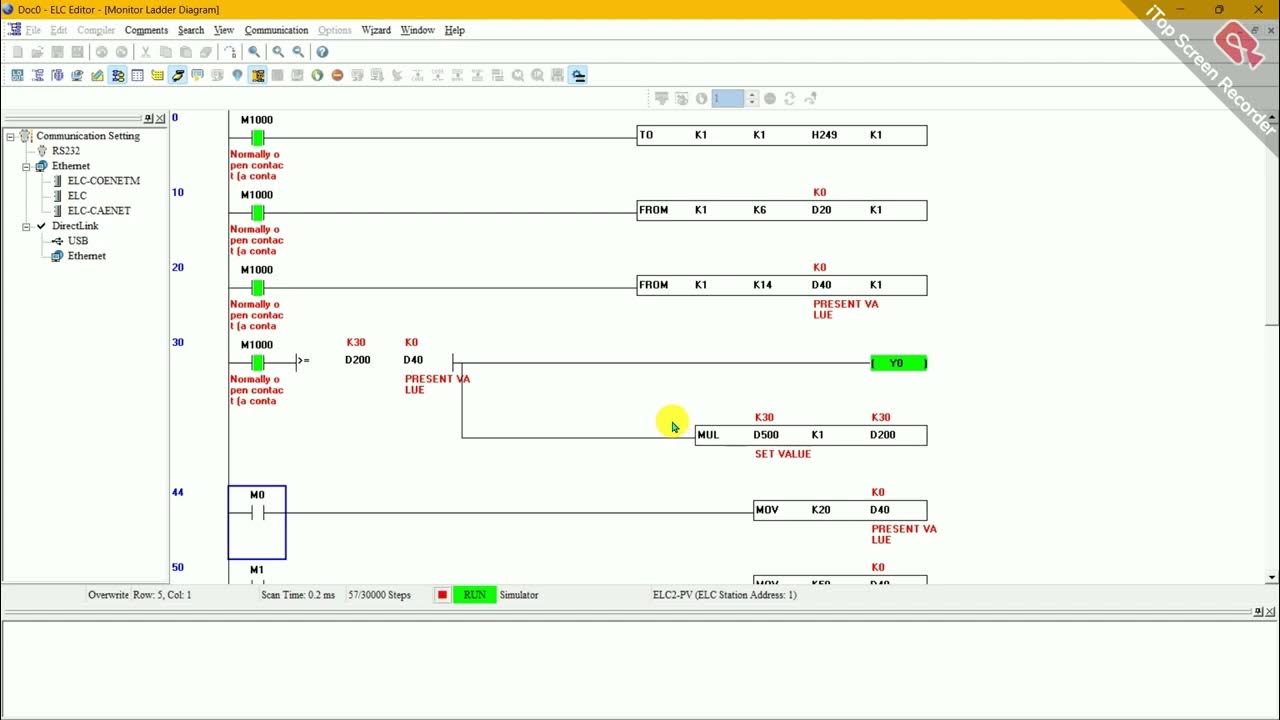 EATON PLC ELC [ THRMOCOUPLE ] PROGRAMMING - YouTube