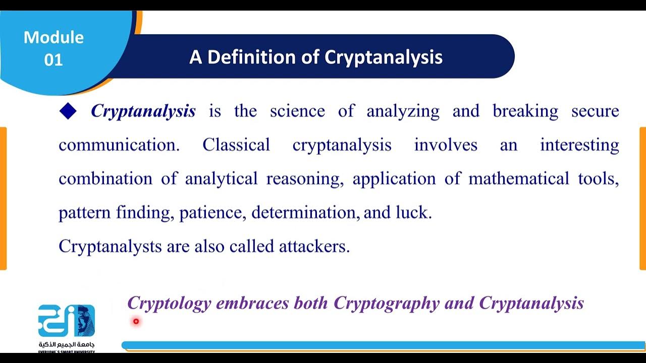 Introduction to Cryptography Lecture 1 A Story of Cryptography ESU - YouTube
