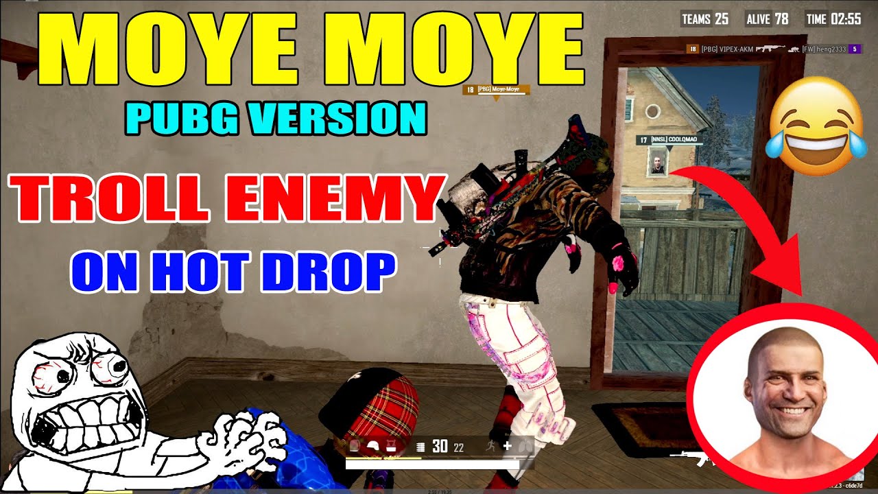 Moye Moye Dance | Trolling Enemy on Hot Drop | Enemy Shocked 😂 #moyemoye - YouTube