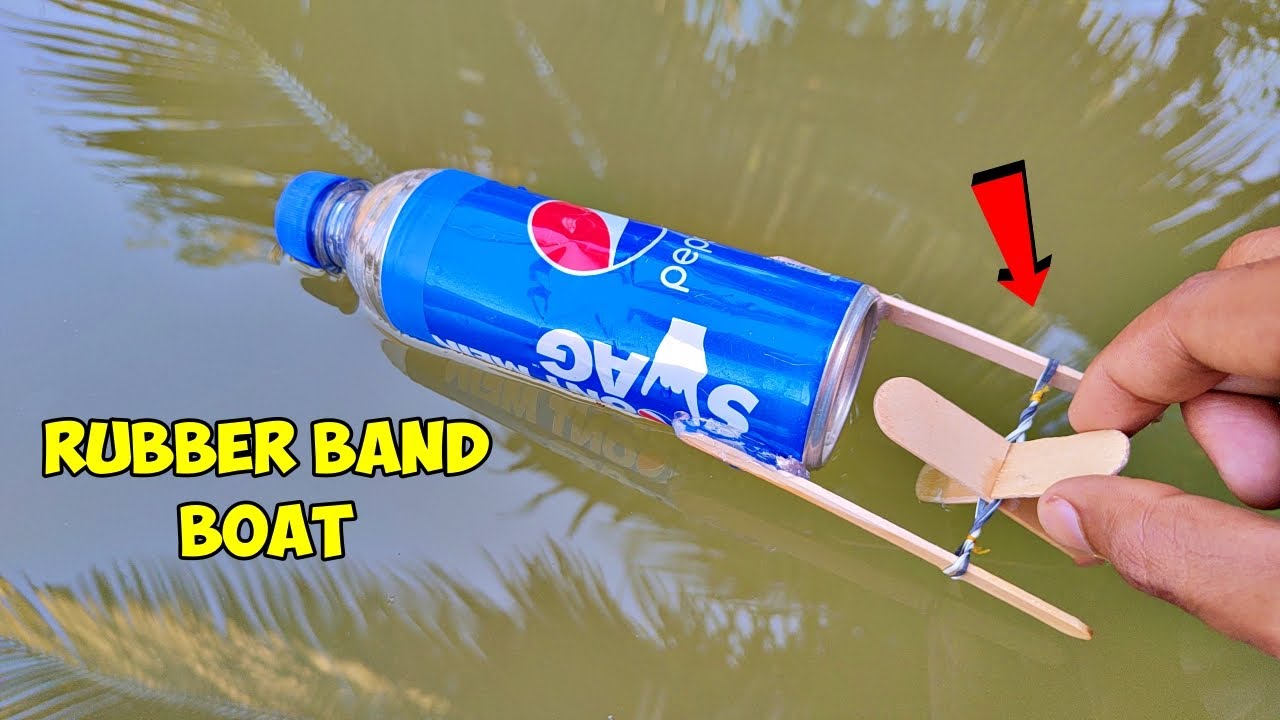 Science project 2022 - Rubber band powered boat - YouTube