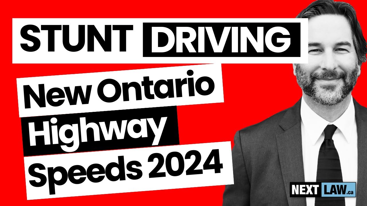 Ontario Highway Speed Limit Changes and Stunt Driving – 2024 - YouTube