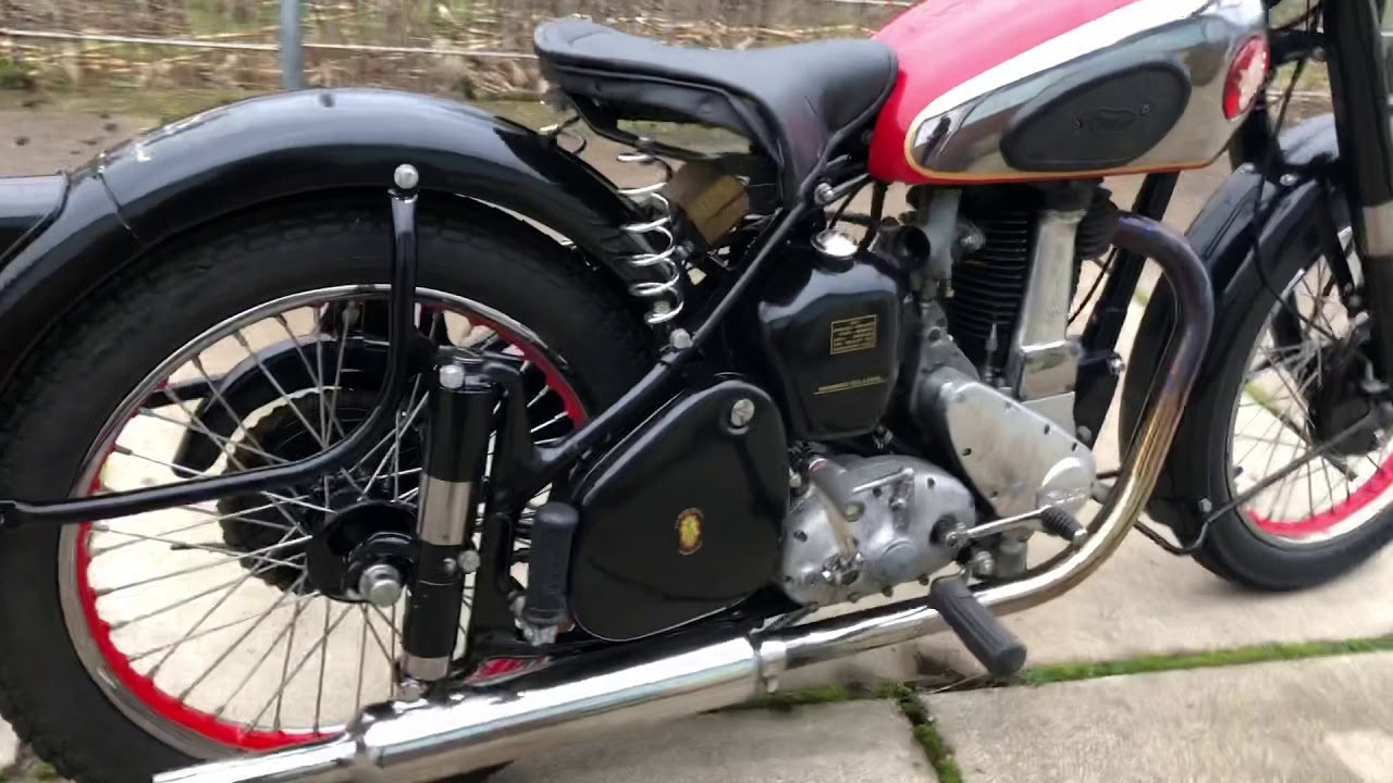 BSA B33 PLUNGER 1950 - YouTube
