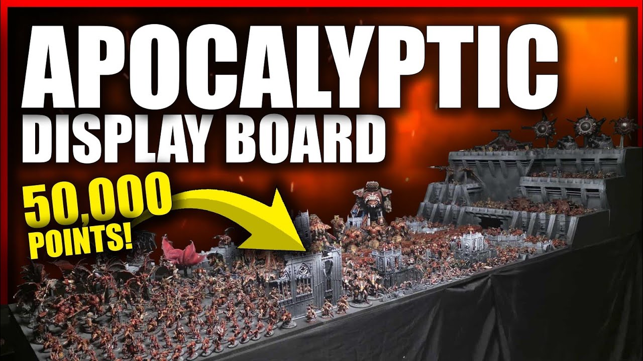 HUGE World Eaters Army Showcase! Display board construction Vlog and ...