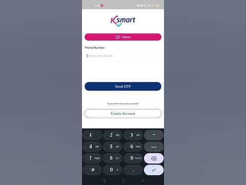 KSMART APP INSTALLATION USER REGISTRATION CITIZEN LOGIN - YouTube
