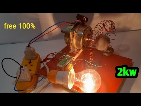 how to make free electric energy generator at home - YouTube
