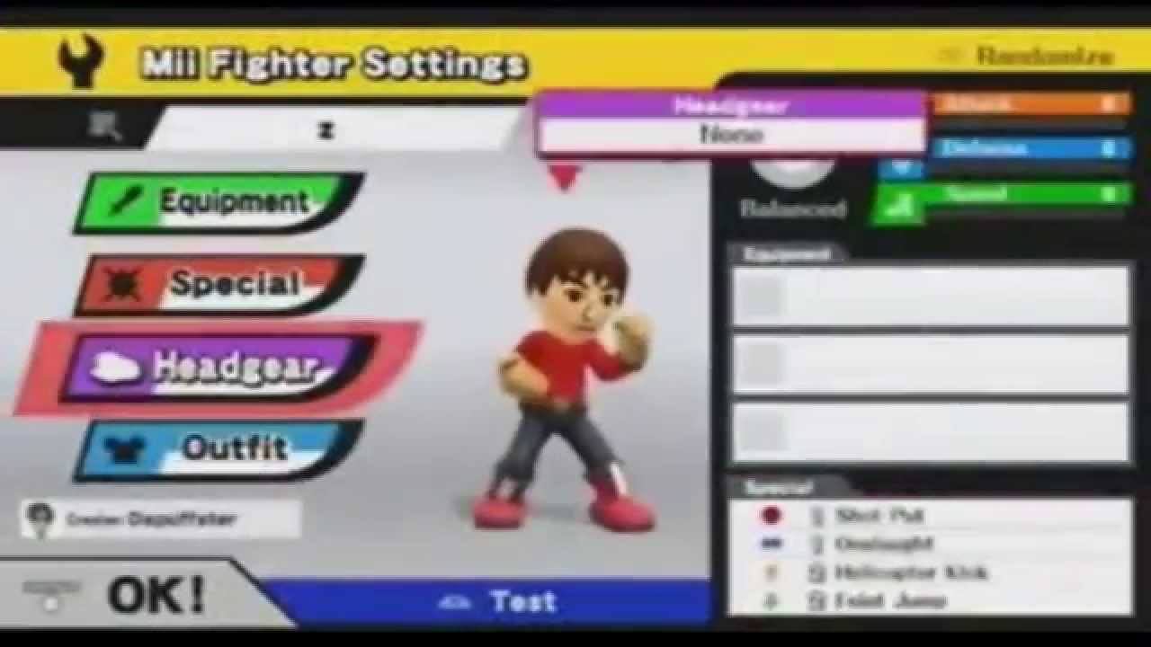 How to make a Mii Fighter in less than 30 Seconds - YouTube