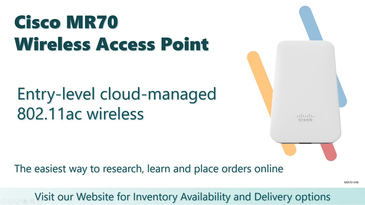 Meraki MR70 | Wireless Access Point - YouTube
