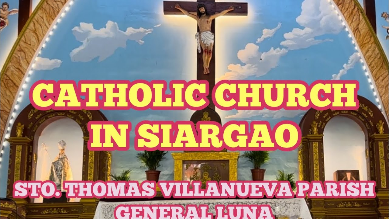 CATHOLIC CHURCH IN SIARGAO - YouTube