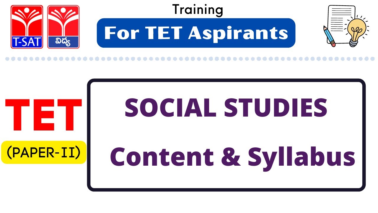 TET - Paper 2 || SOCIAL STUDIES - Content & Syllabus || 16.04.2022 ...