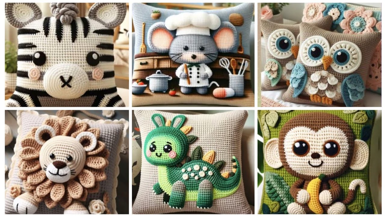 Crochet Pillows Cushion Pattern , Crochet pattern Decor, Crochet ...