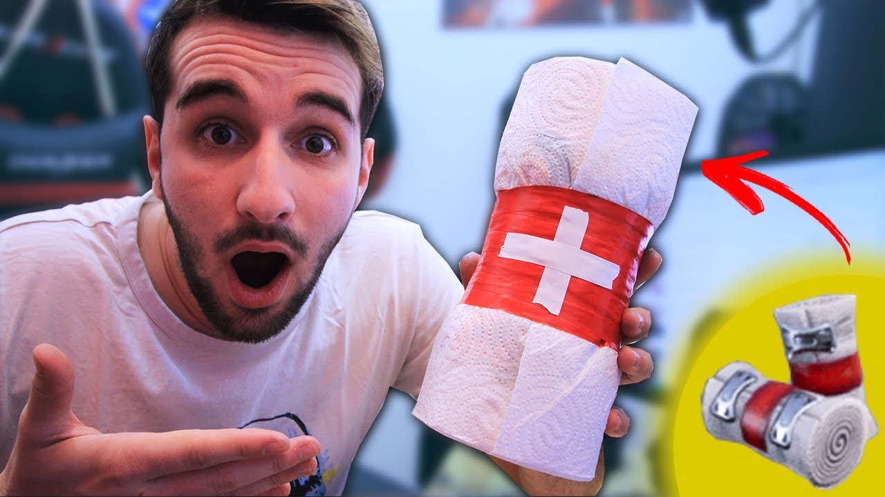 FABRIQUER LES BANDAGES DE FORTNITE ! - YouTube