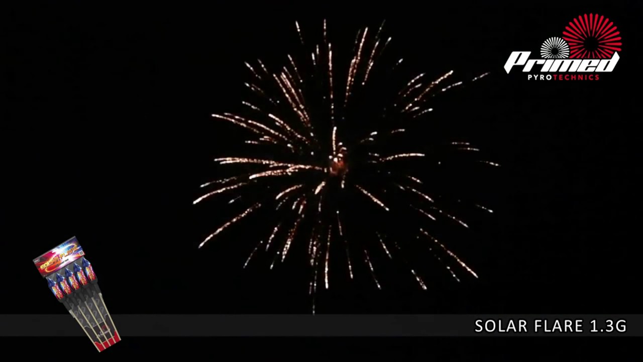 PP Solar Flare Rockets From Cardiff Fireworks - YouTube