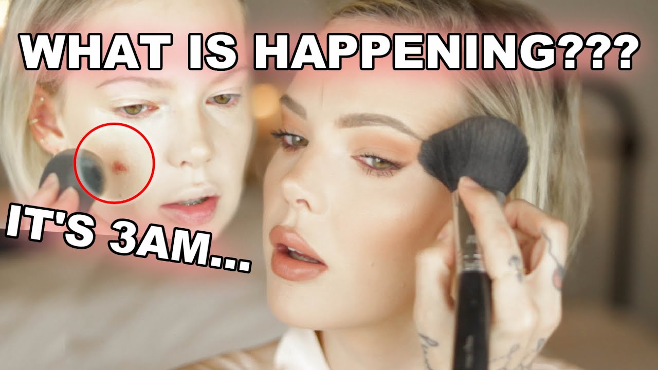 PANIC ATTACK MAKEUP (my anxiety forced me to do my makeup at 3am ...