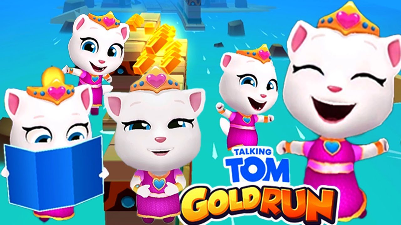 Talking Tom Gold Run PRINCESS ANGELA Gameplay #32 - YouTube