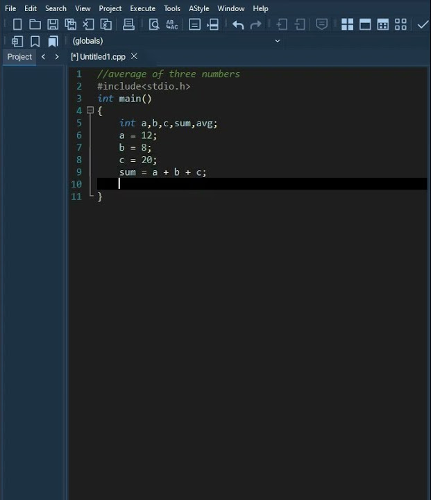 C Programming Average Of Three Numbers Coding With Sohail Youtube