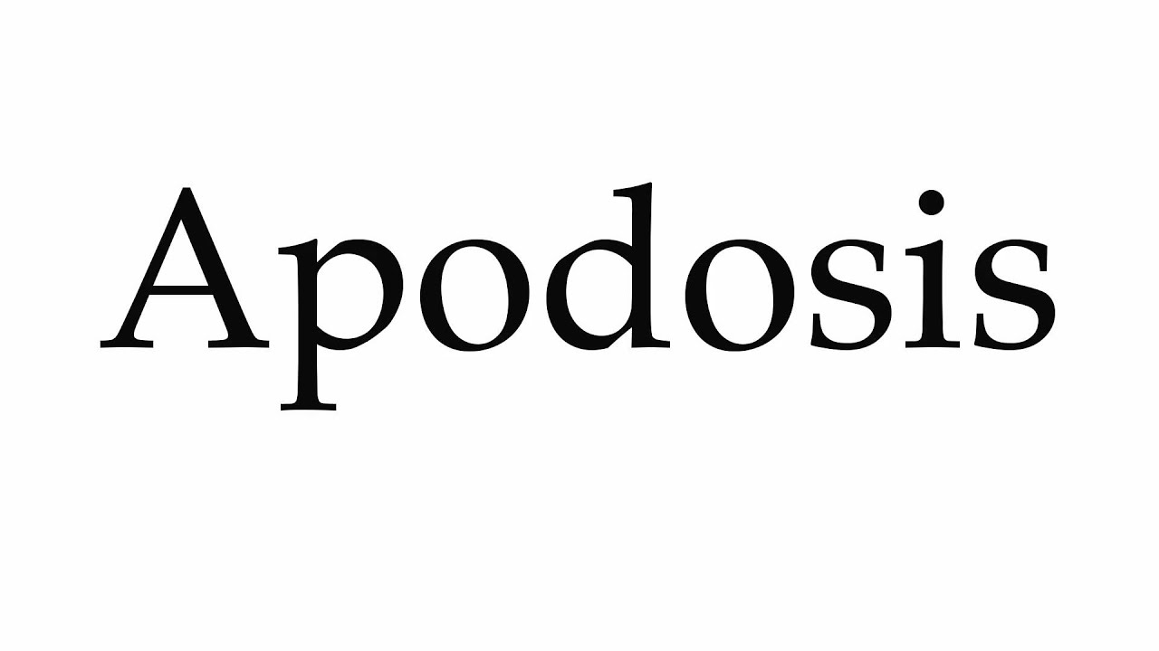 How to Pronounce Apodosis - YouTube