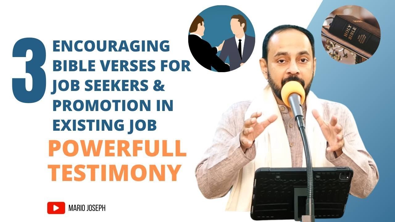 3 Encouraging Bible Verses for Job Seekers & Promotion in existing job ...
