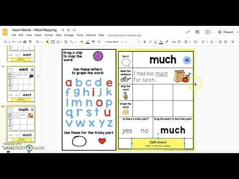 Digital Heart Word Mapping - Editable Hearts - YouTube