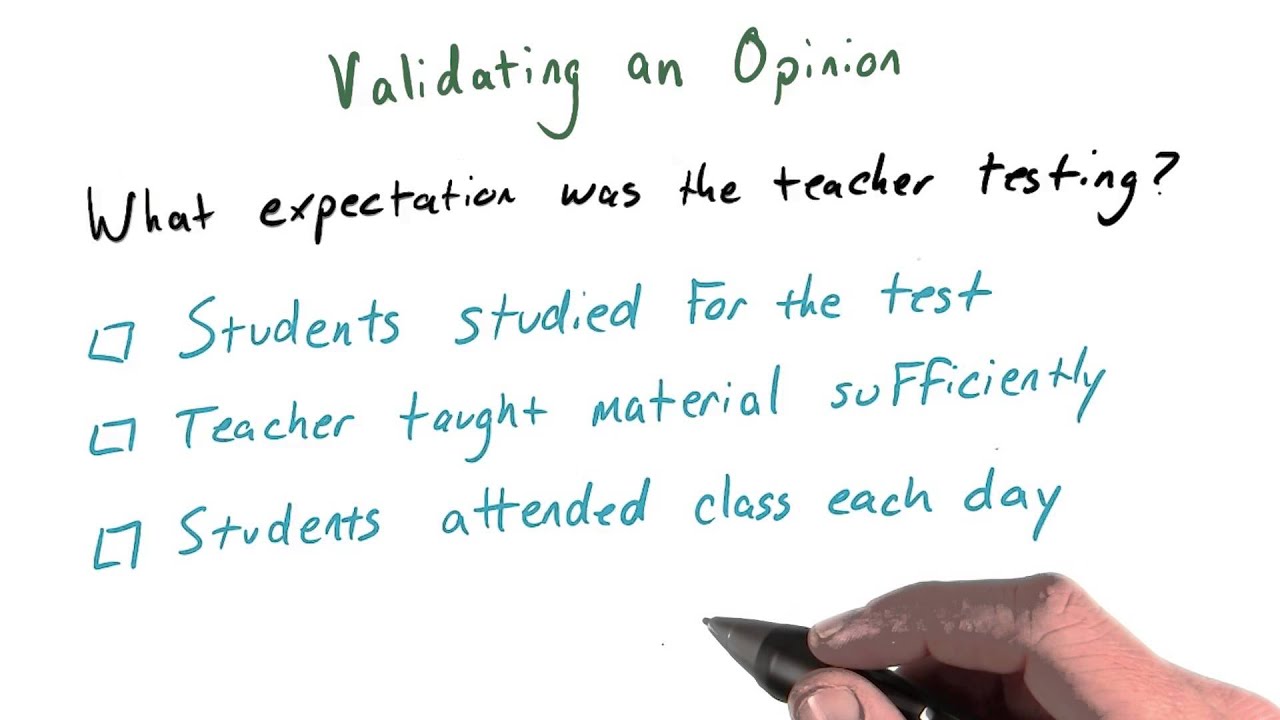 Validating an Opinion Solution - JavaScript Testing - YouTube
