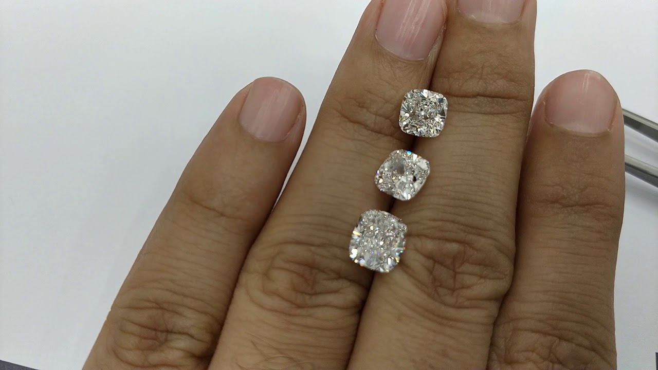 Cushion Diamond Size Compare Of 2 5 2 And 1 7 Ct YouTube cushion-diamond-size-compare-of-2-5-2-and-1-7-ct-youtube