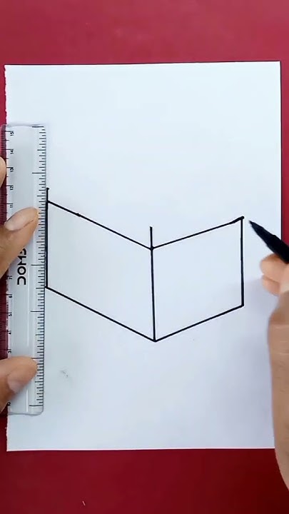 How to Draw A 3d Box #shorts #3d - YouTube