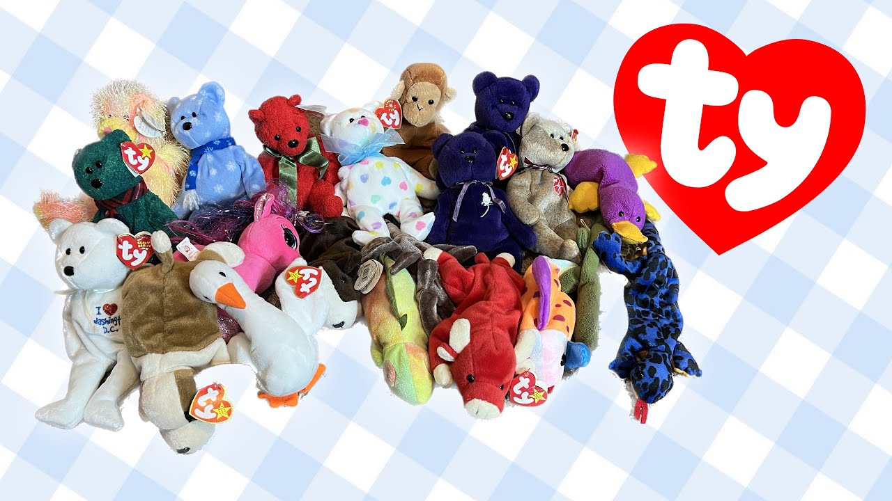 Our TY Beanie Babies collection - YouTube