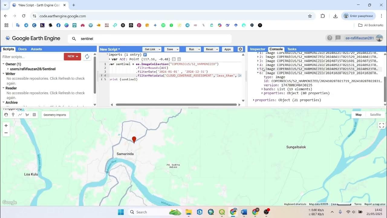 Pengenalan Google Earth Engine dan Memanggil Citra - YouTube