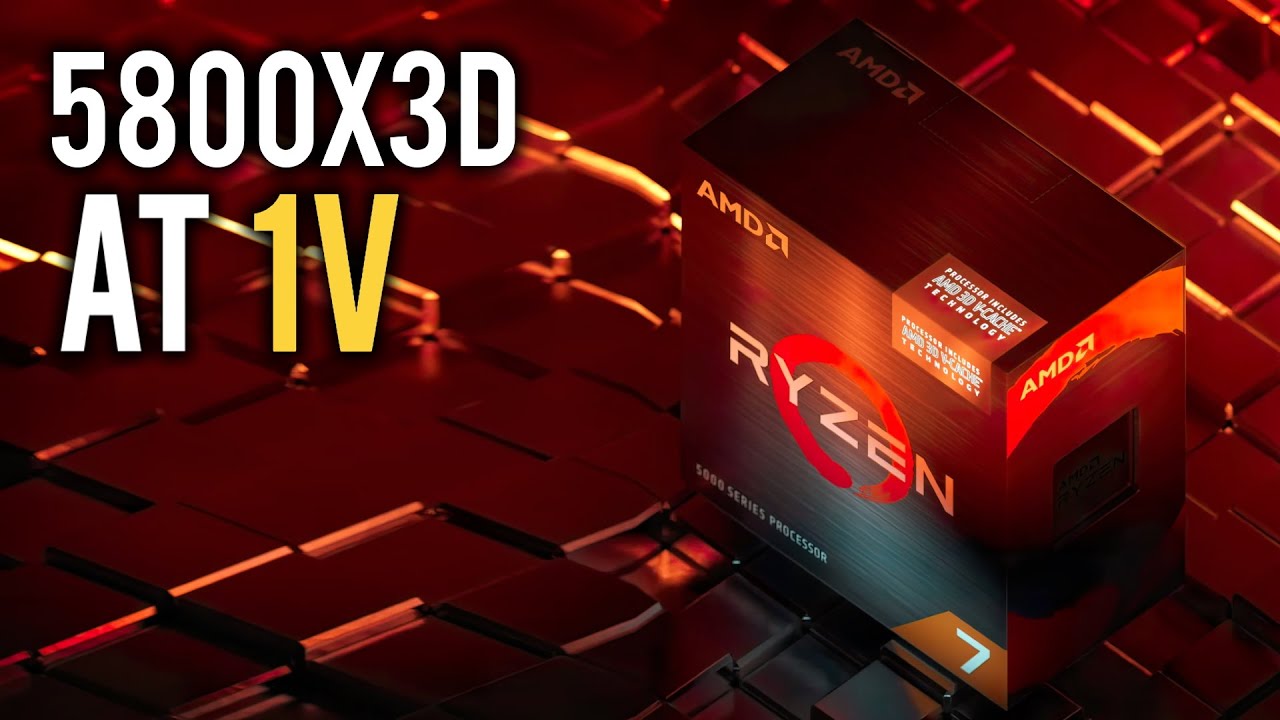 AMD 5800X3D Runs PERFECT at 1-Volt!!! - YouTube