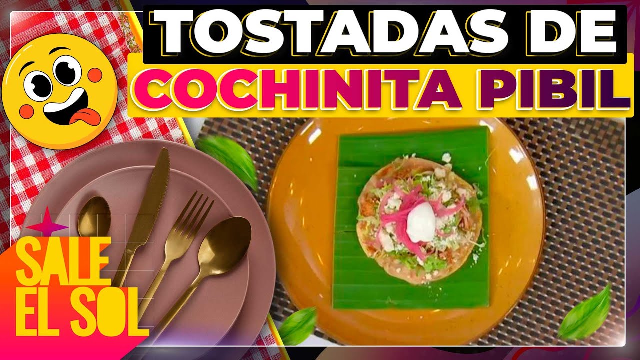 Receta de Tostadas de Cochinita Pibil con la Chef Ingrid Ramos | Sale ...