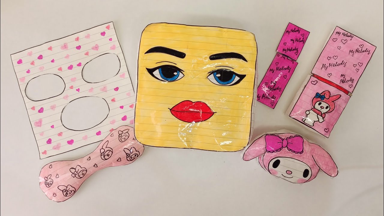 Paper Diy 🩷] Roblox Baddies Skincare Makeup Squishy Satisfying ASMR 🤍 ...