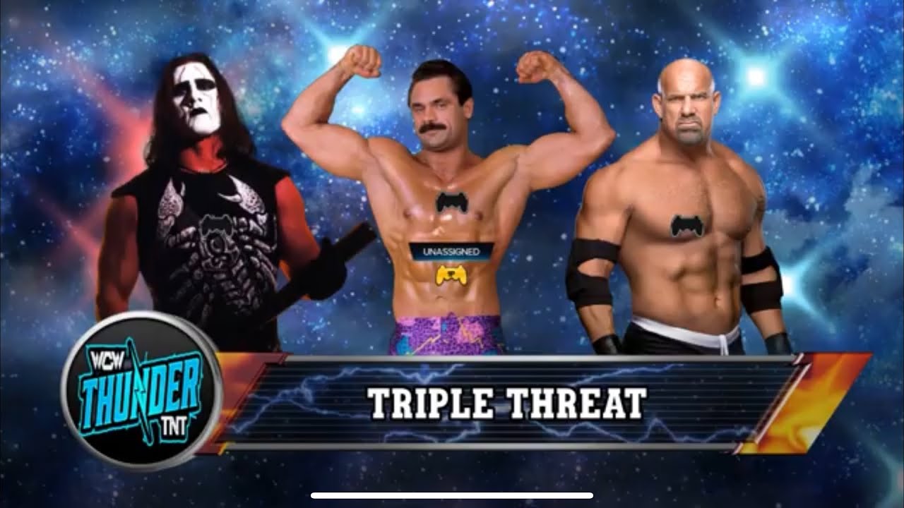 Sting Vs Rick Rude Vs Goldberg Wcw 2k23 - YouTube