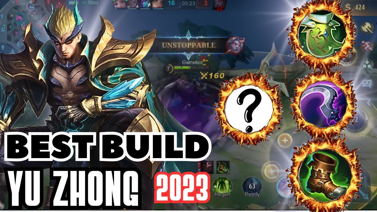 ML an #11 || Best Build Yu Zhong 2023 + Auto Win!!! || Mobile Legends ...
