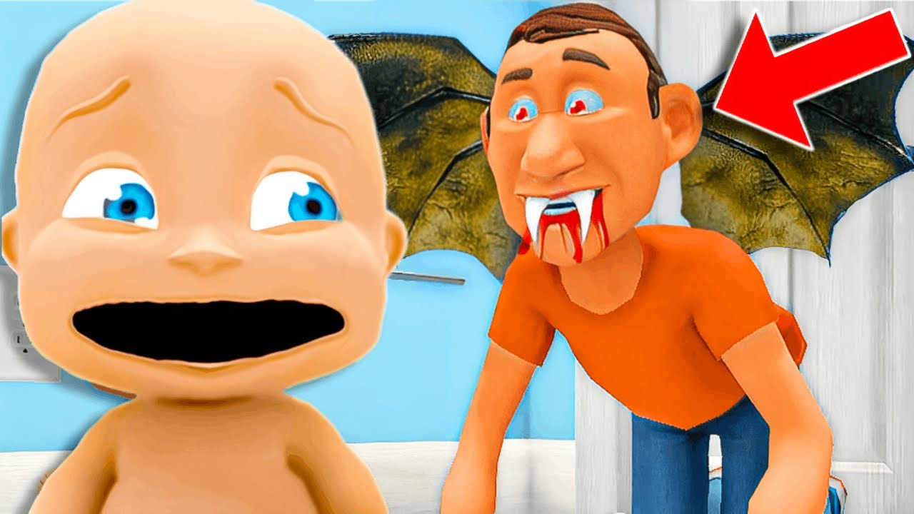 Baby Escapes EVIL DADDY! - YouTube