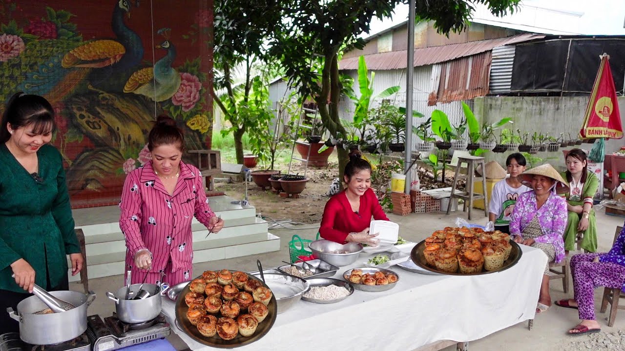Hôm Nay Ba Cô Cháu Bán Món Bún Bánh Cống Bà Con Rất Thích Món Này | HQ ...