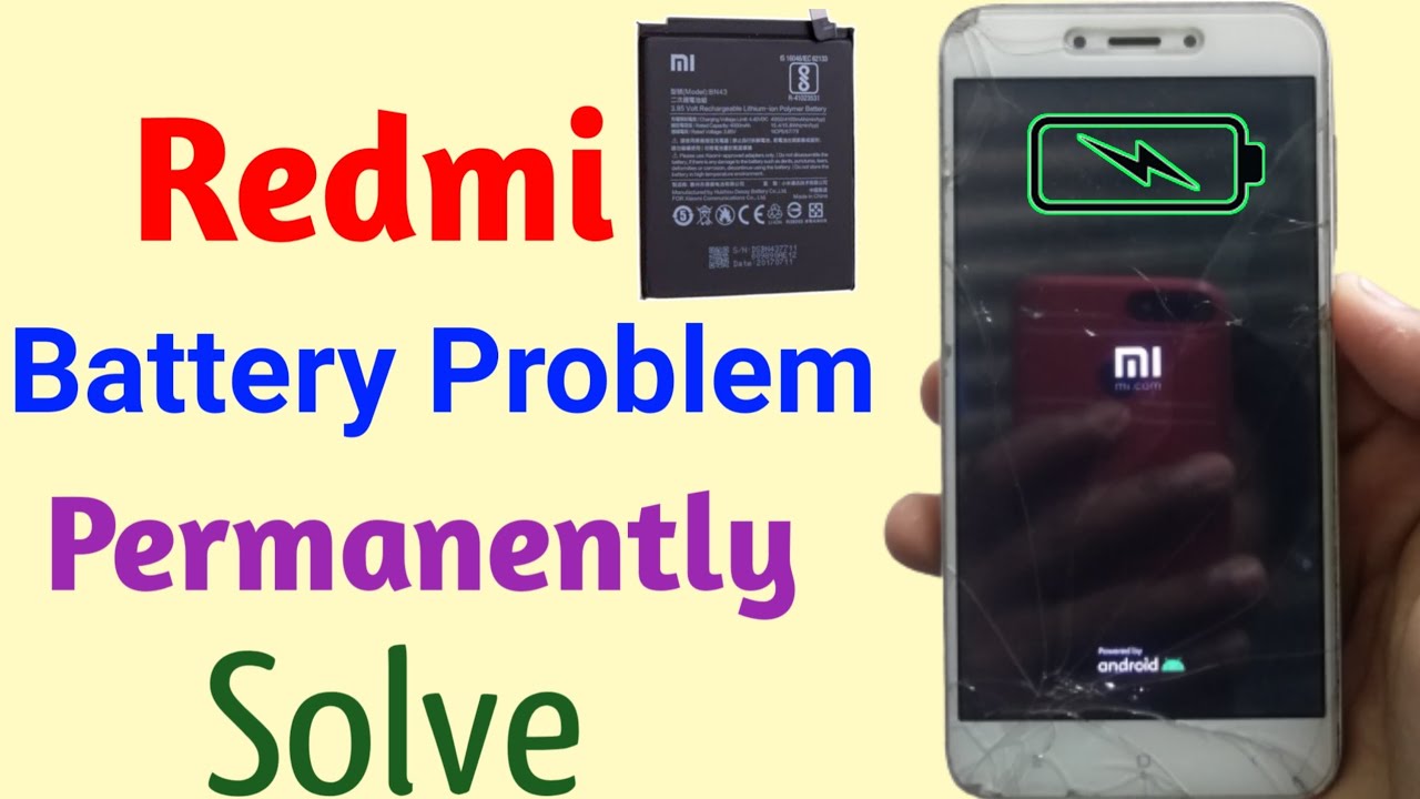Redmi Battery Problem solved | Redmi Battery Not Charging Problem - YouTube