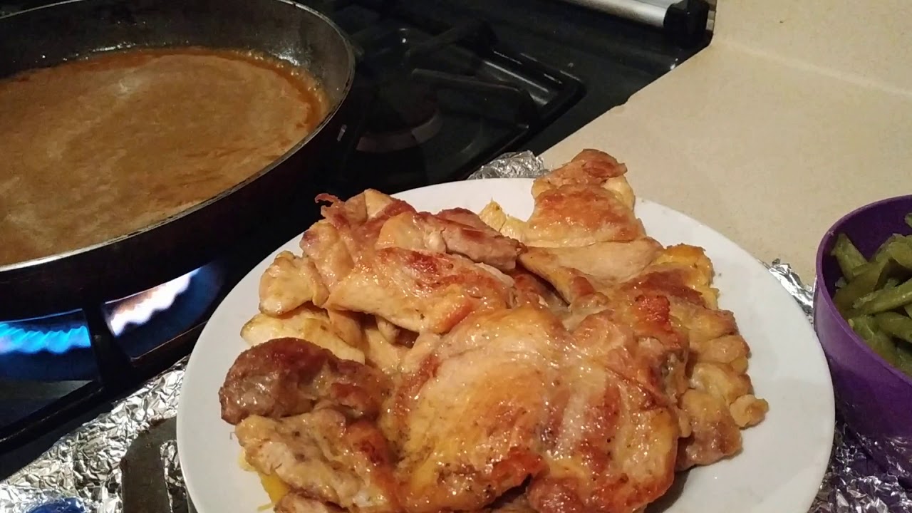 Pollo con ejotes fácil y delicioso - YouTube