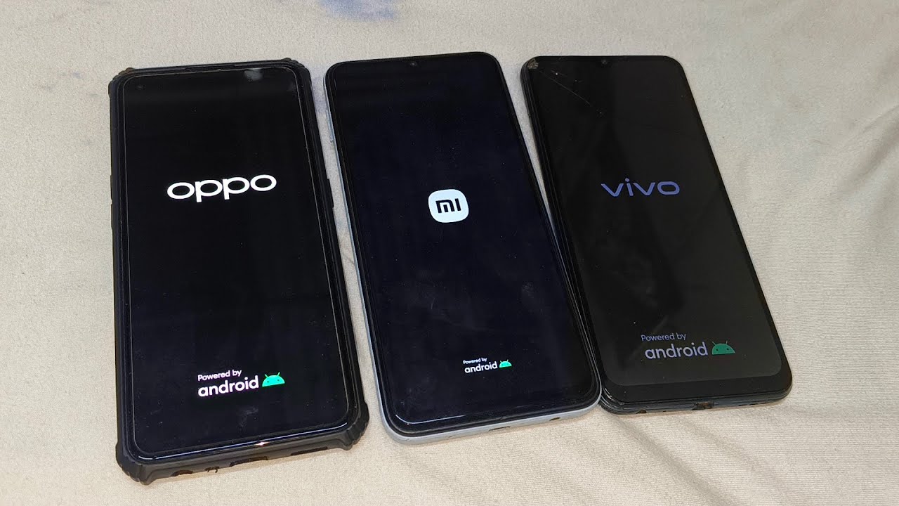 Oppo F19 vs Redmi A2 vs vivo y20 reboot speed test - YouTube