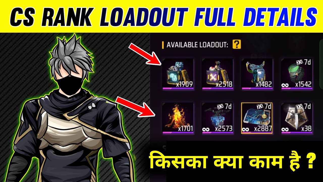 ALL LOADOUT ABILITY FULL DETAILS | LOADOUT IN FREE FIRE - YouTube