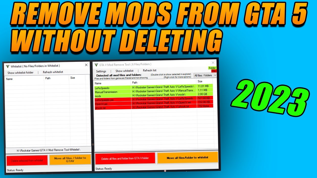 GTA 5 - How To Remove Mods Without Deleting the Mods | Hindi Tutorial ...