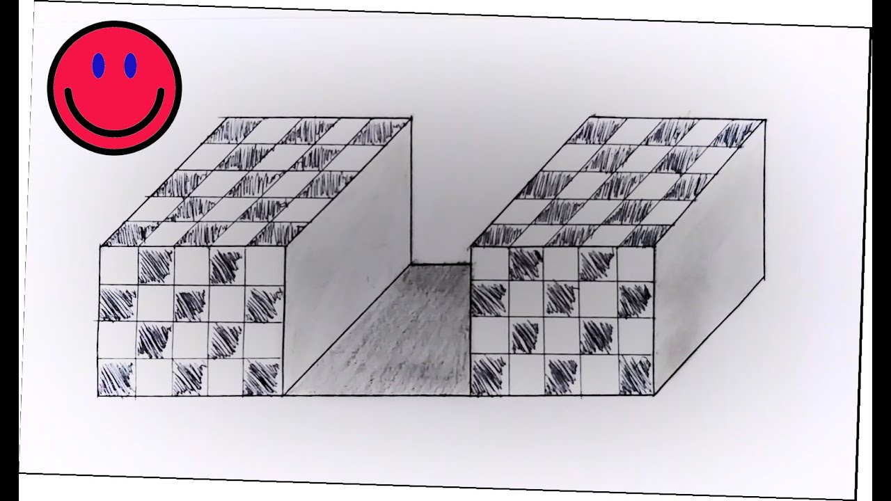 HOW DO YOU DRAW A TWO DIMENSIONAL CUBES - GEOMETRIC ILLUSION - YouTube