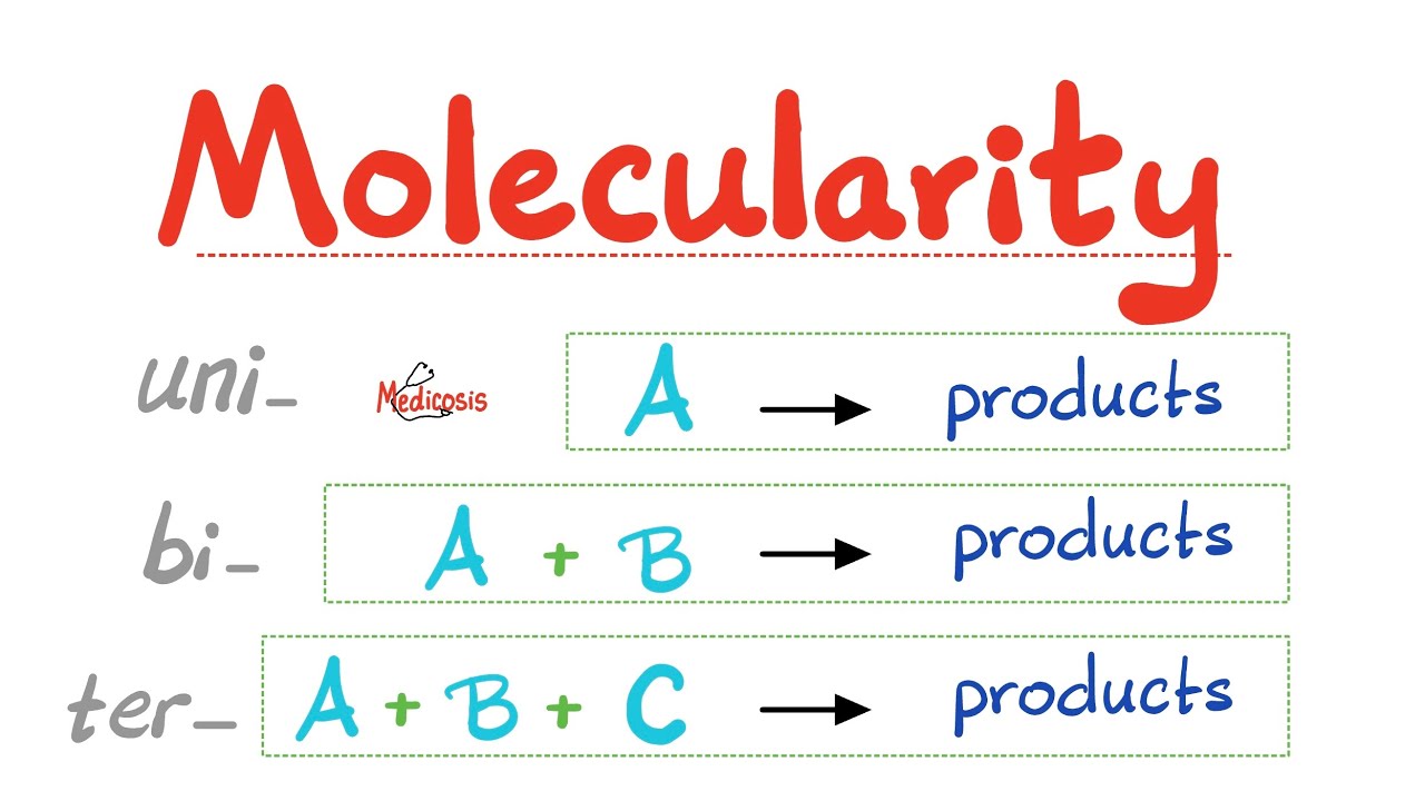Chemical Molecularity - Unimolecular, Bimolecular, Termolecular ...