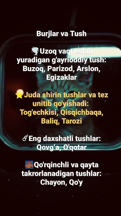 Burjlar va Tush #psicologia #sad #thellmaastrologia #shortvideo # ...