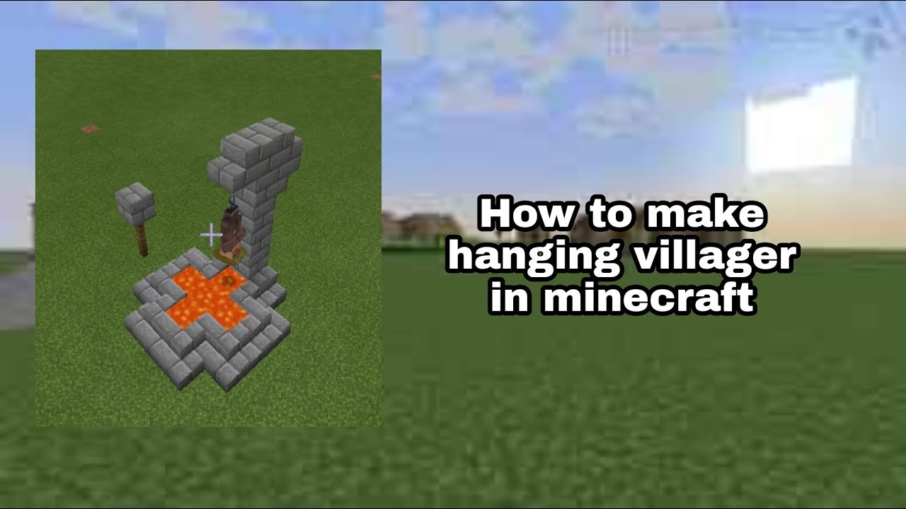How to make hanging villager in minecraft - YouTube